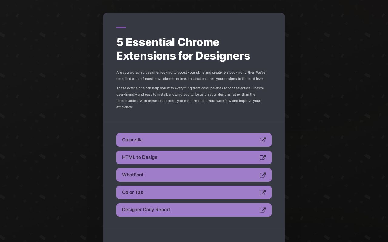 Essential Chrome Extensions